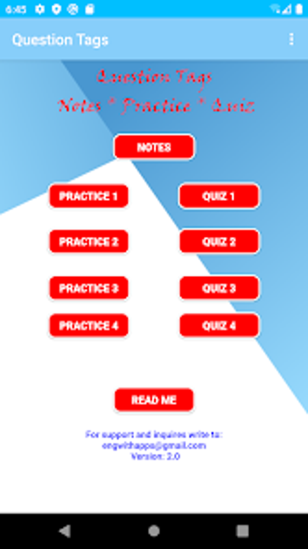 English Question Tags for Android - Download