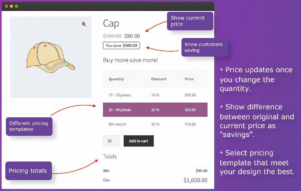 Tiered Pricing Table for WooCommerce for WordPress - Download