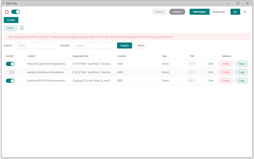 Ajax Proxy para Google Chrome - Extensión Descargar