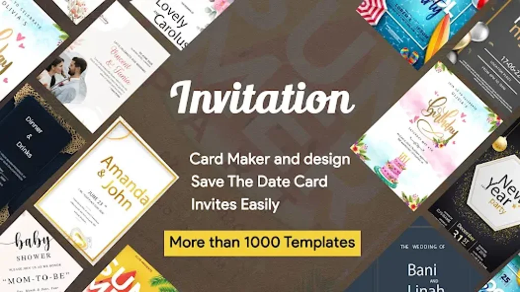 Invitation Card Maker: Design für Android - Download