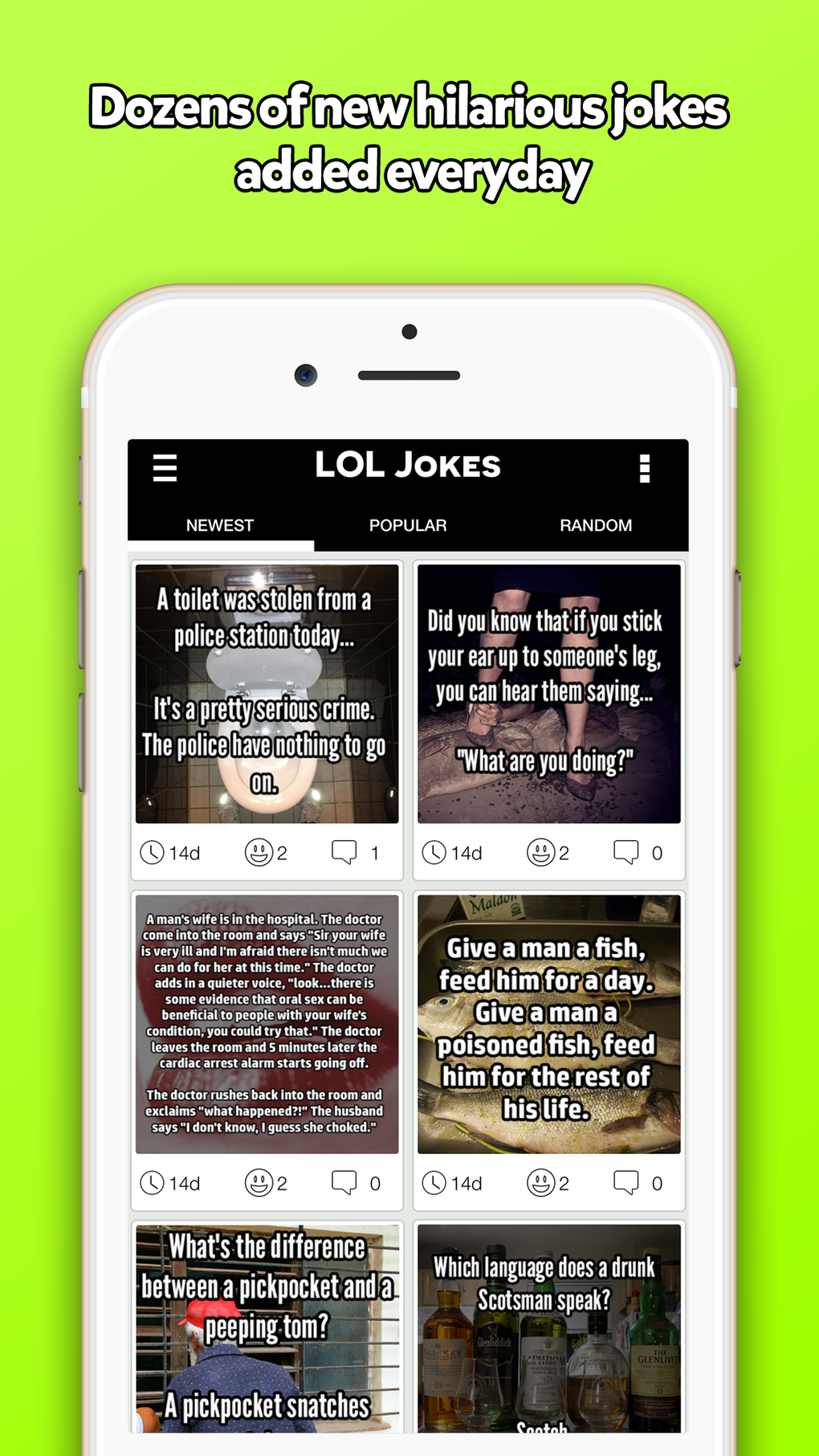 LOL Jokes Funny Jokes and Funny Pics voor iPhone - Download