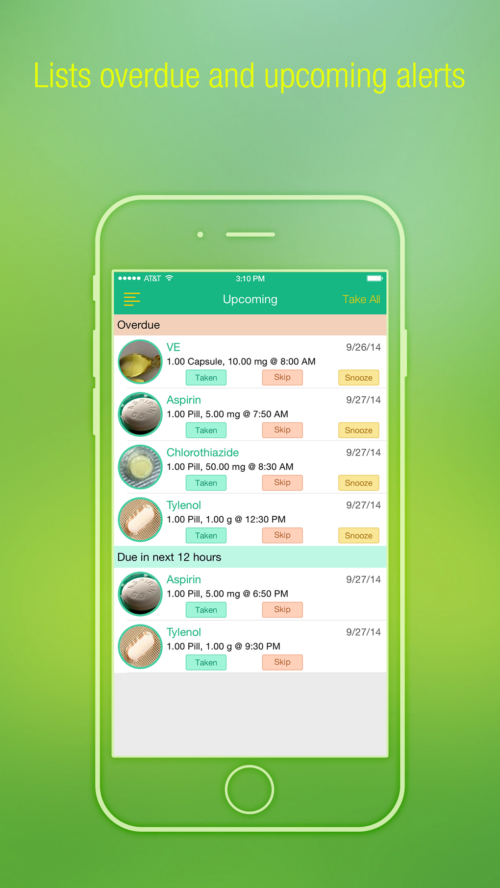 Pill Alert Pro para iPhone - Descargar