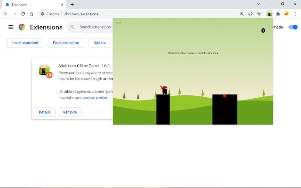 Stick Hero Offline Game for Google Chrome - Extension Download