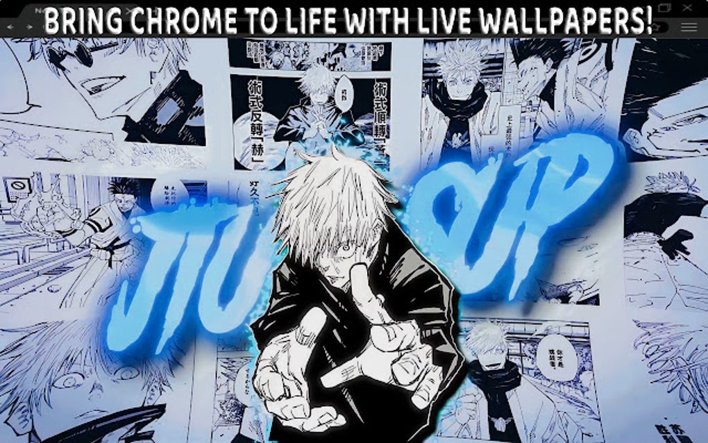 Satoru Gojo Jujutsu Kaisen 3D Live Wallpaper Google Chrome 용 - 확장 프로그램 다운로드