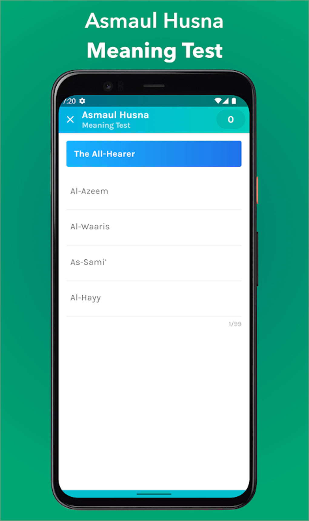 Android için Asmaul Husna 99 Names of Allah APK - İndir