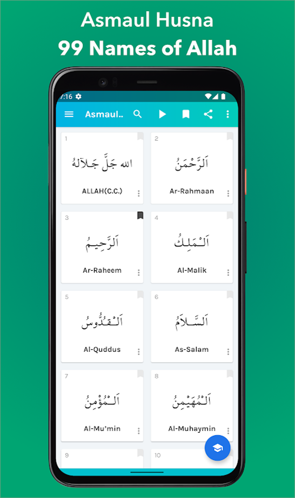 Asmaul Husna 99 Names of Allah APK para Android - Descargar