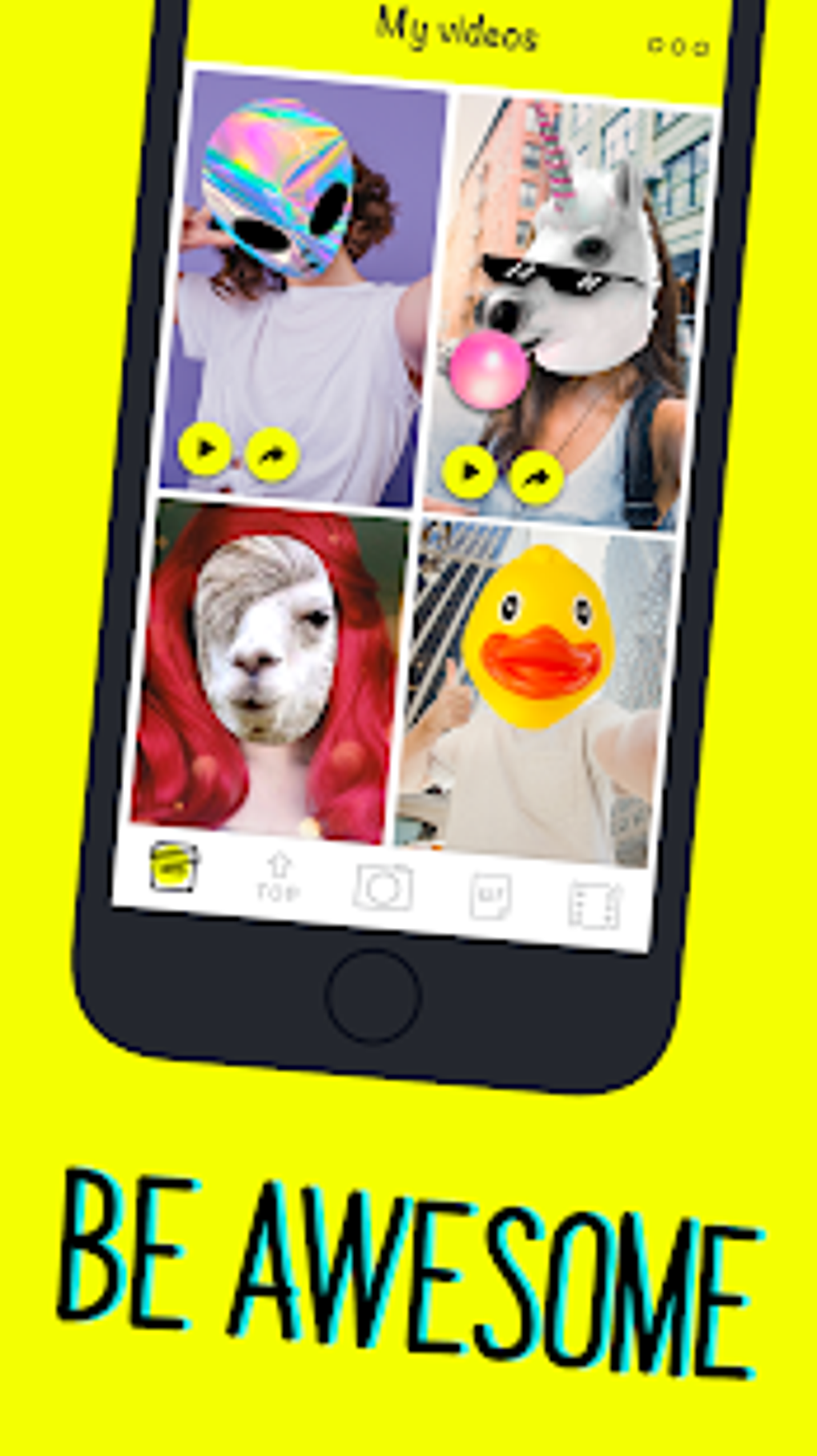 Faces: funny face changer - gif video photo frames para Android - Descargar