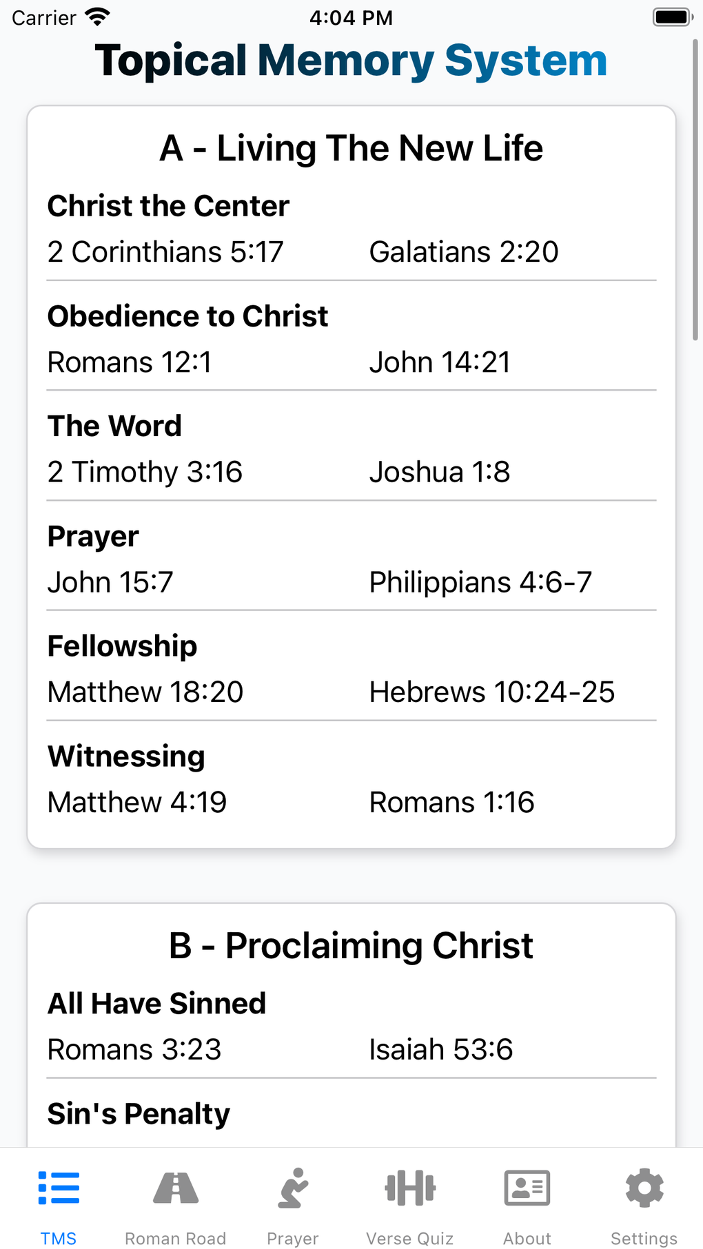 Verses for Life para iPhone - Descargar