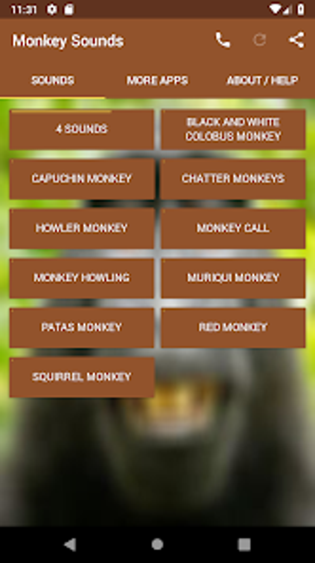 Monkey Sounds para Android - Descargar
