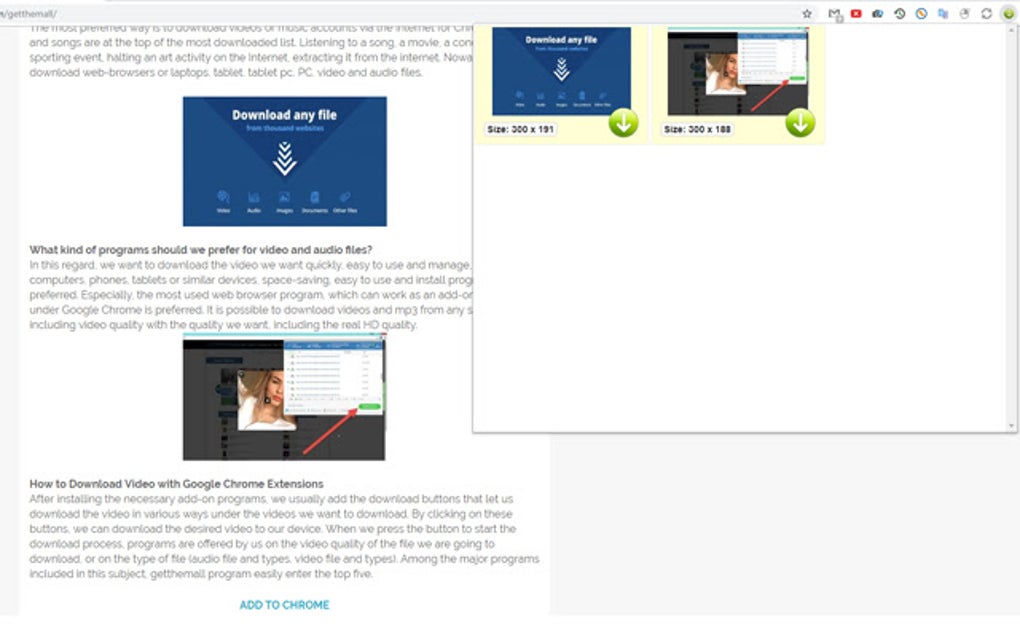 Getthemall Downloader for Google Chrome - Extension Download