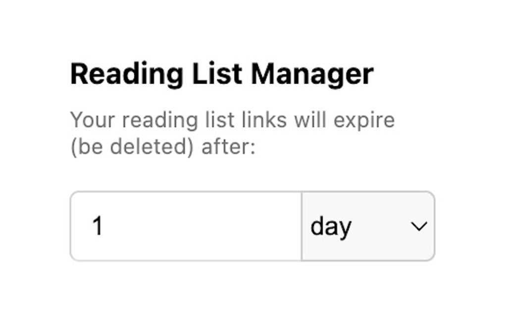 Reading List Manager: Set Expiry for Links for Google Chrome - Extension Download