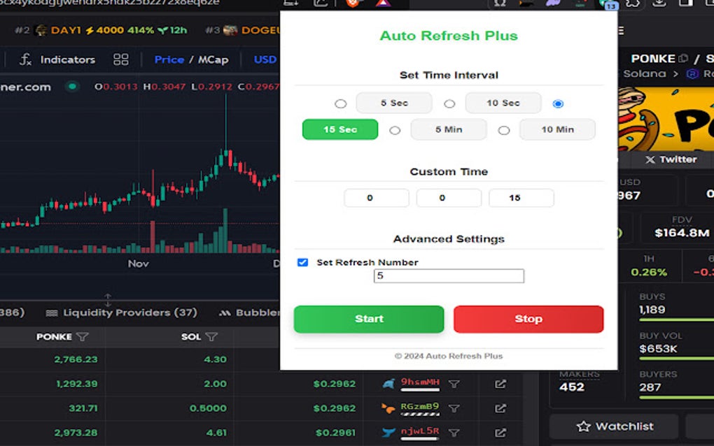 Auto Refresh Plus cho Google Chrome - Tiện ích mở rộng Tải về