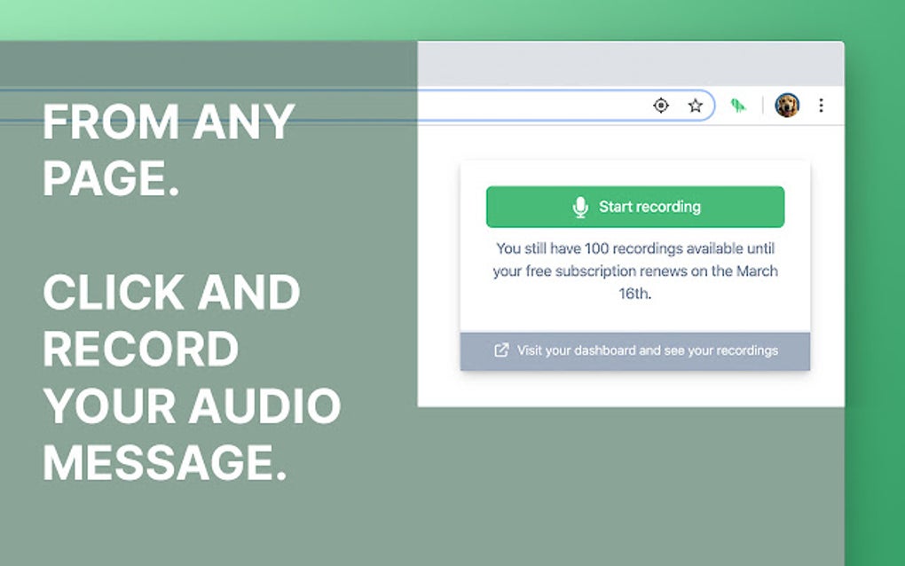 VocalBird: Record and share audio messages for Google Chrome ...