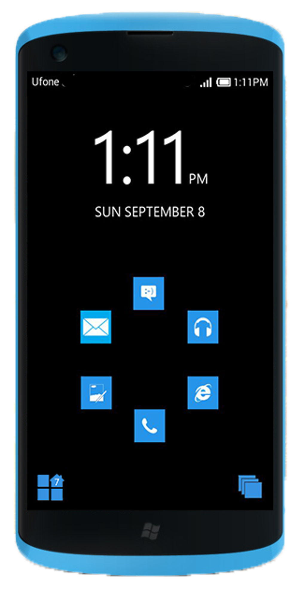 SL WP7 Inspired Blue Theme para Android - Descargar