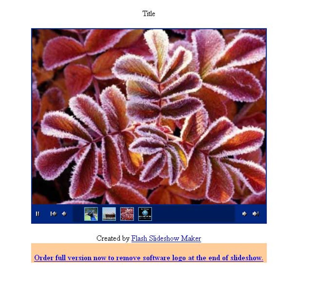 Flash Slide Show Maker Professional - Télécharger