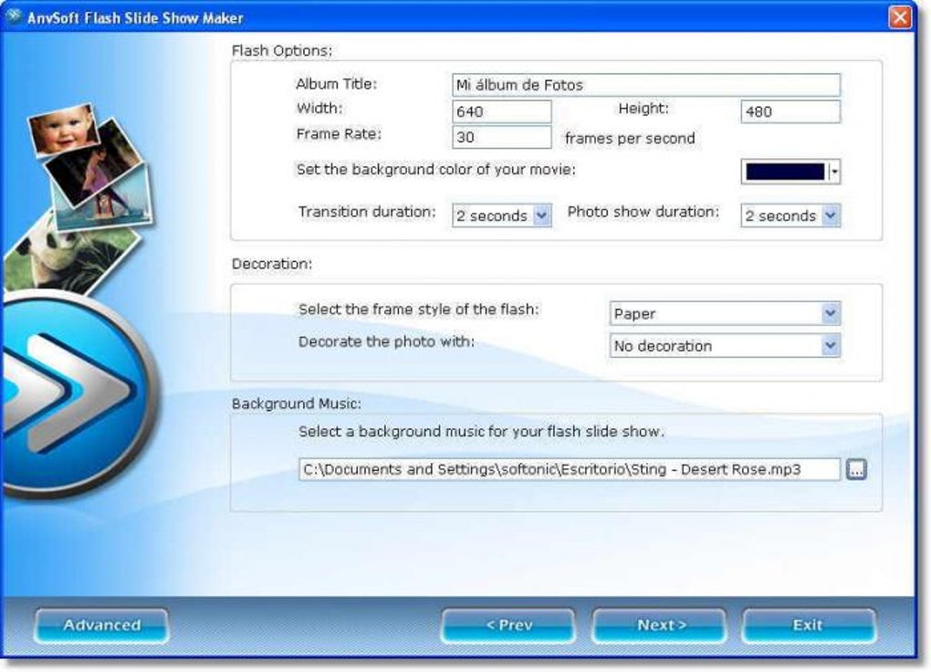 AnvSoft Flash Slide Show Maker - ดาวน์โหลด