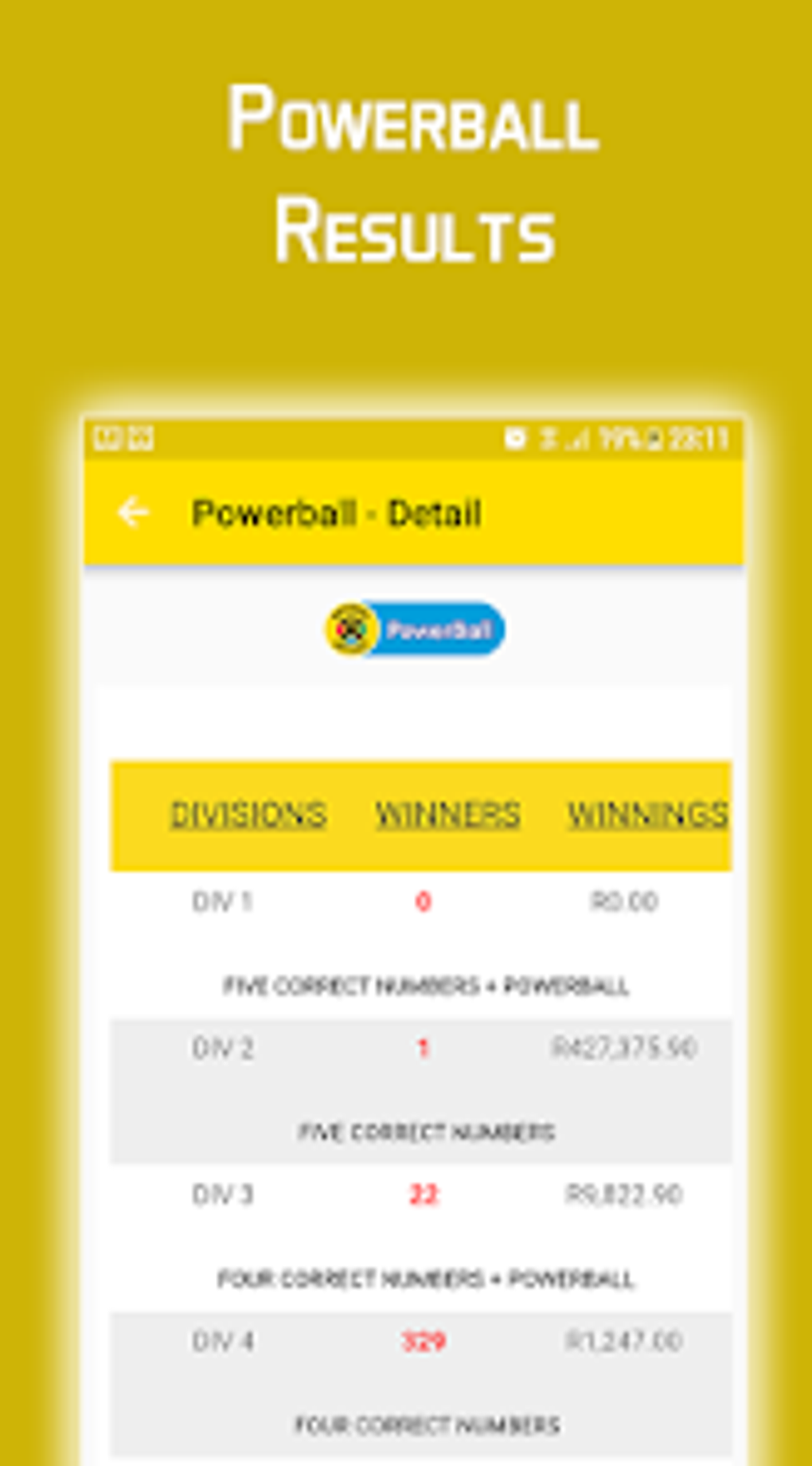 South Africa Lottery Results for Android - Download