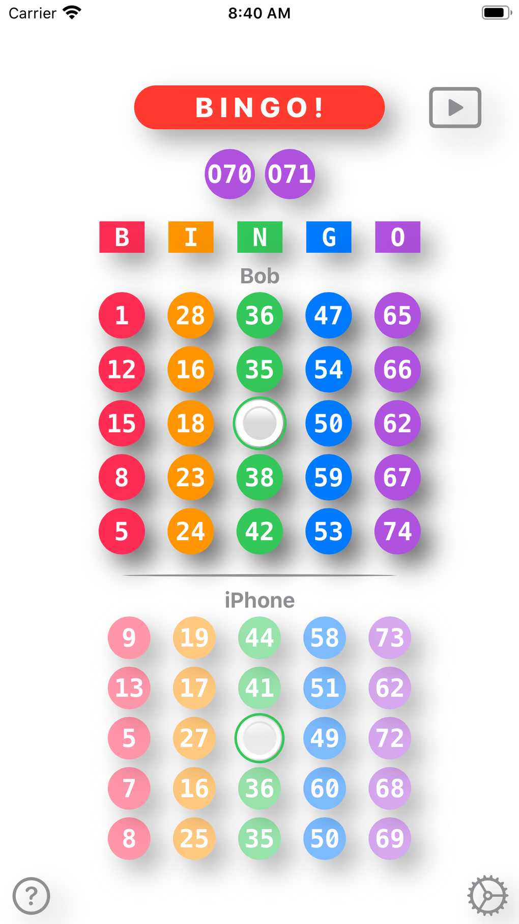 Simply BINGO for iPhone - 無料・ダウンロード