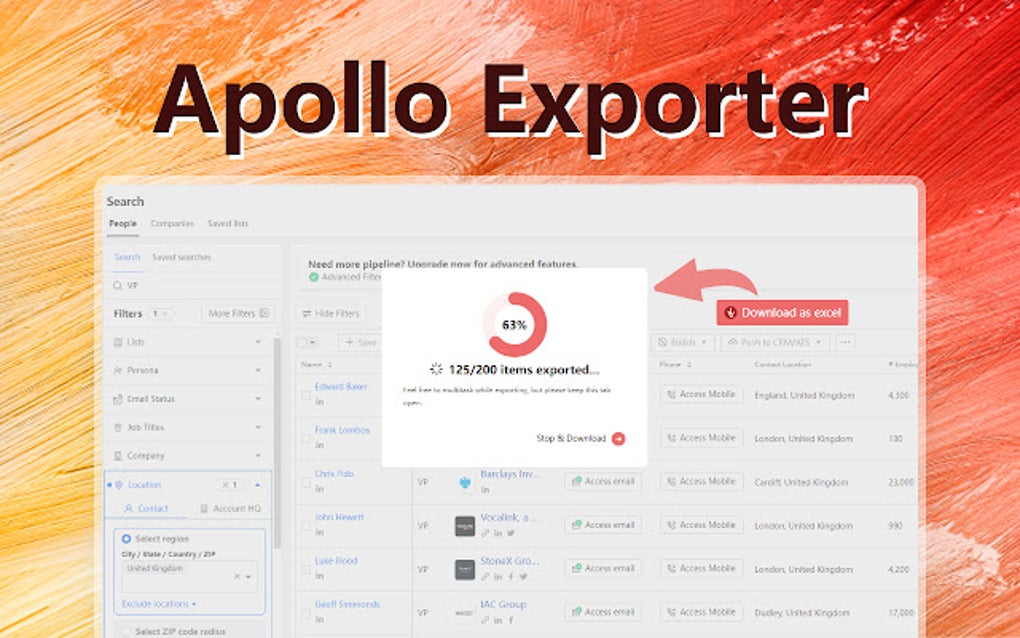 Apollo Exporter - Export Apollo.io Data for Google Chrome - Extension Download