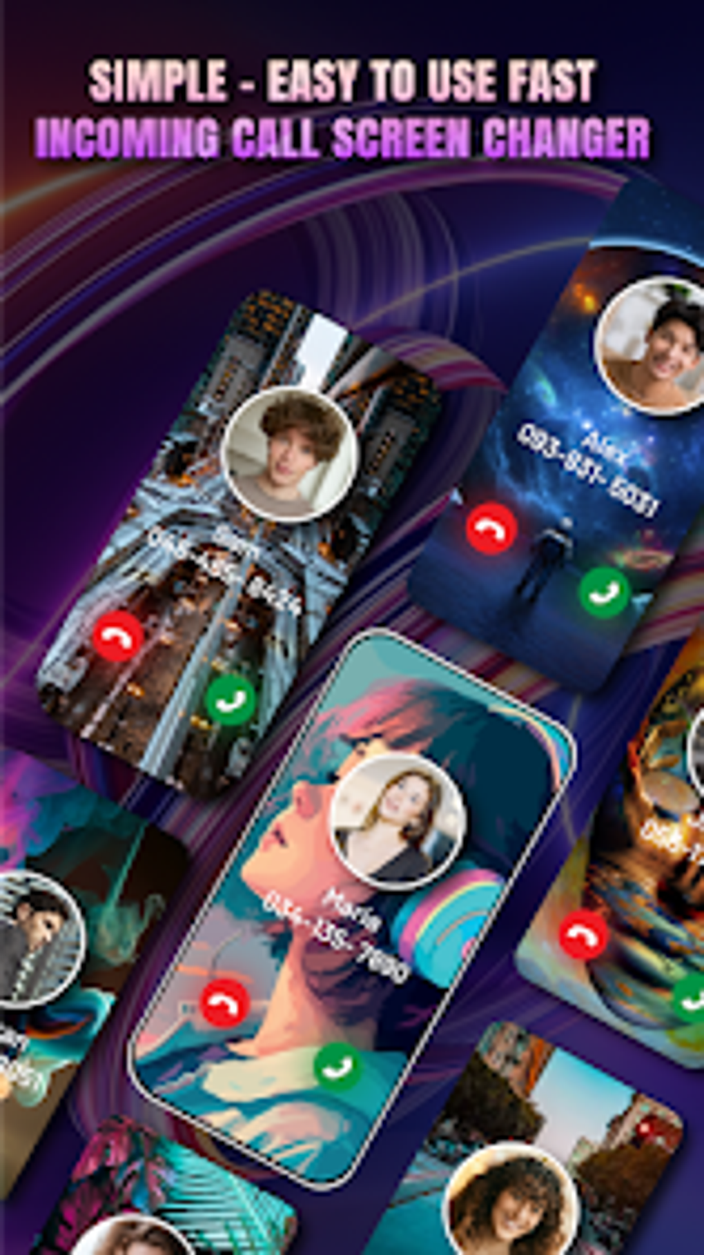 Color Phone: Call Screen Theme pour Android - Télécharger