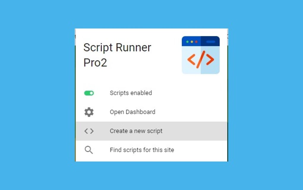Script Runner Pro for Google Chrome - Extension Download