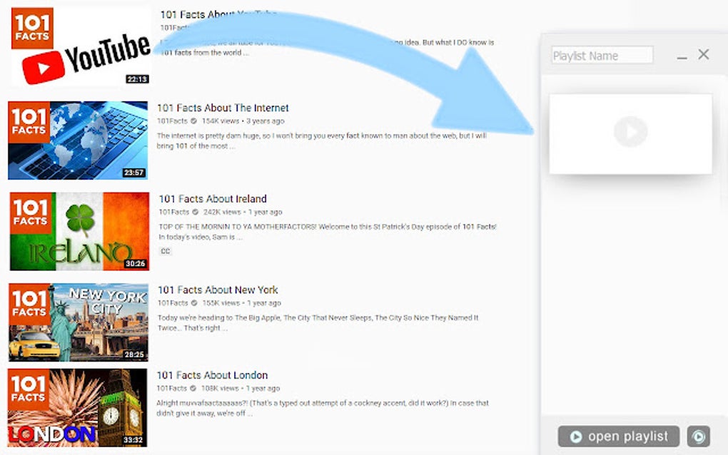 Drag & Drop Playlist Creator for YouTube for Google Chrome - Extension Download