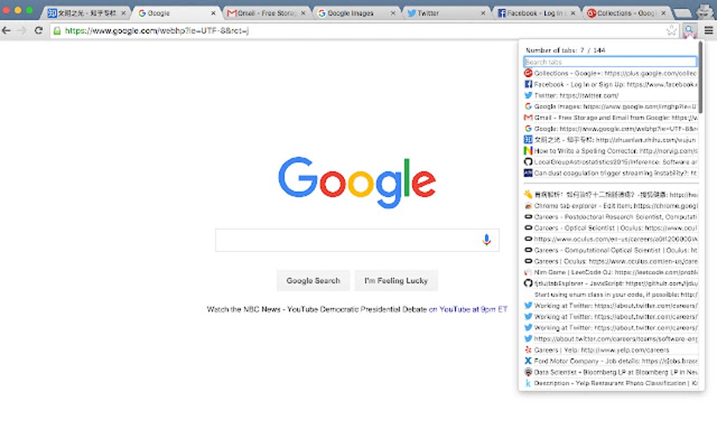 Chrome tab explorer for Google Chrome - Extension Download
