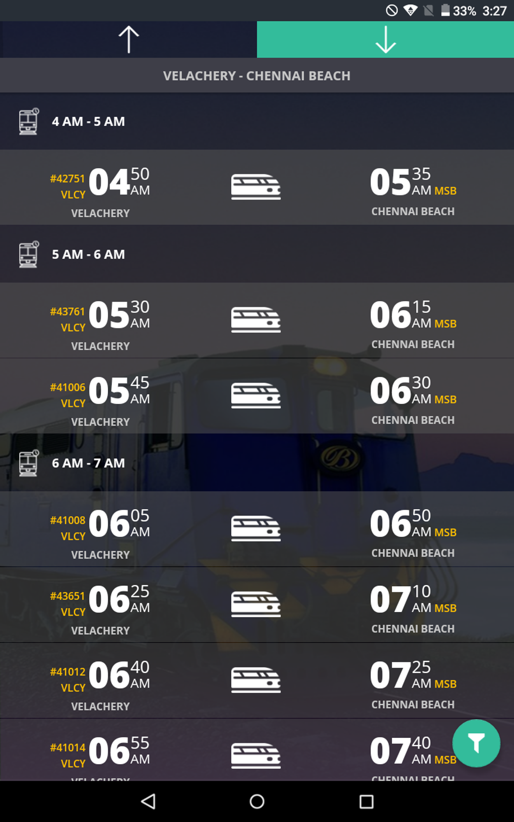 Chennai Suburban Train Timings APK for Android - Download