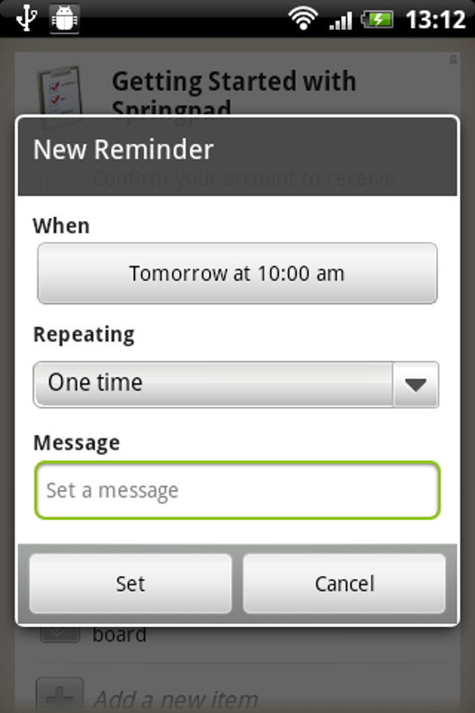 Springpad for Android - Download
