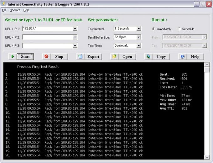 Network Connectivity Tester & Logger - Descargar
