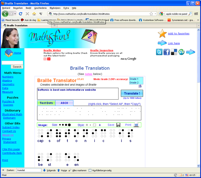 Braille Translator Online