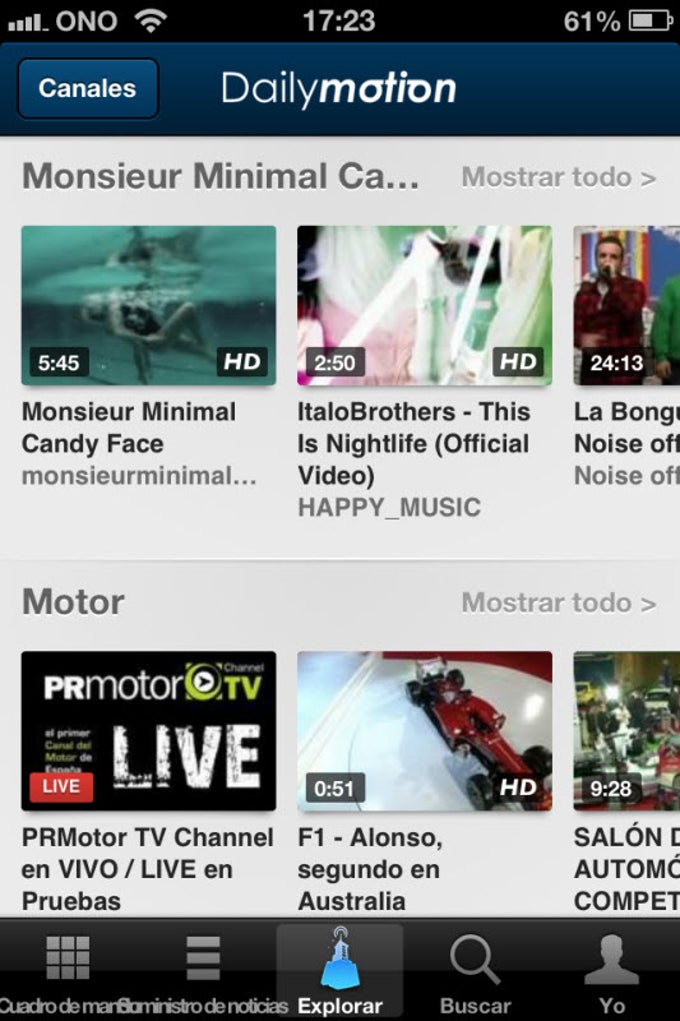 Dailymotion para iPhone - Descargar