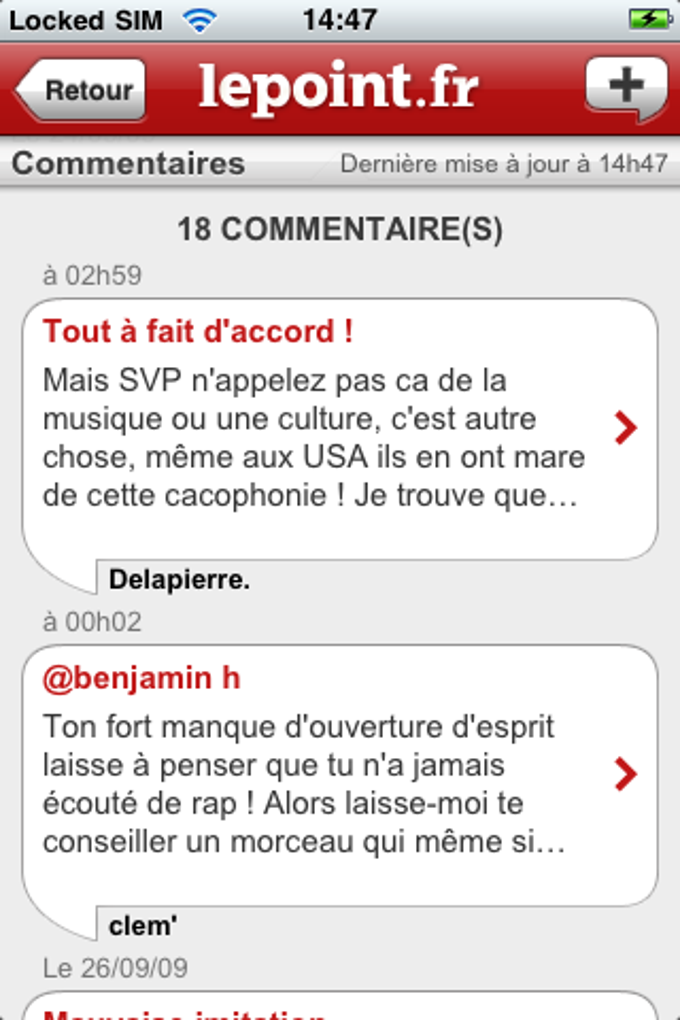 LePoint.fr pour iPhone - Télécharger