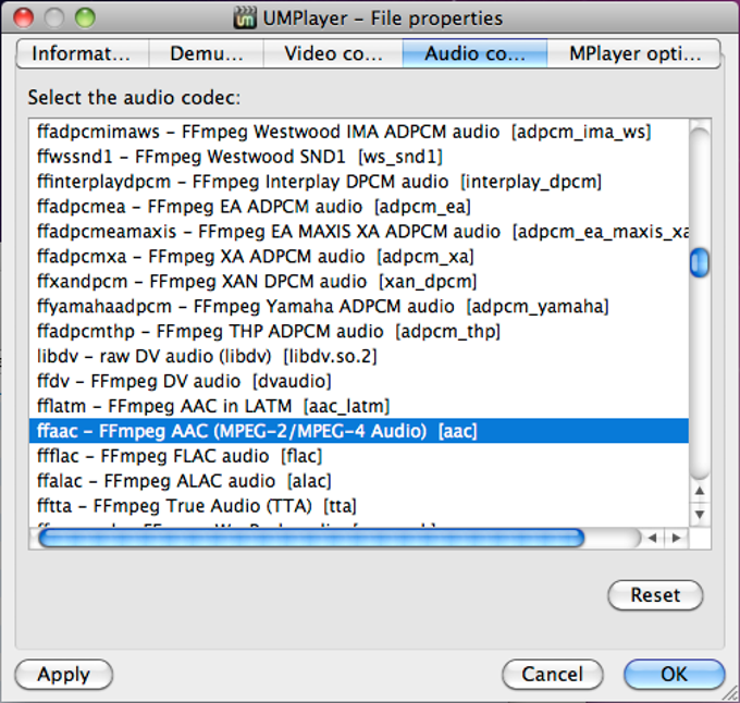 UMPlayer for Mac - Download
