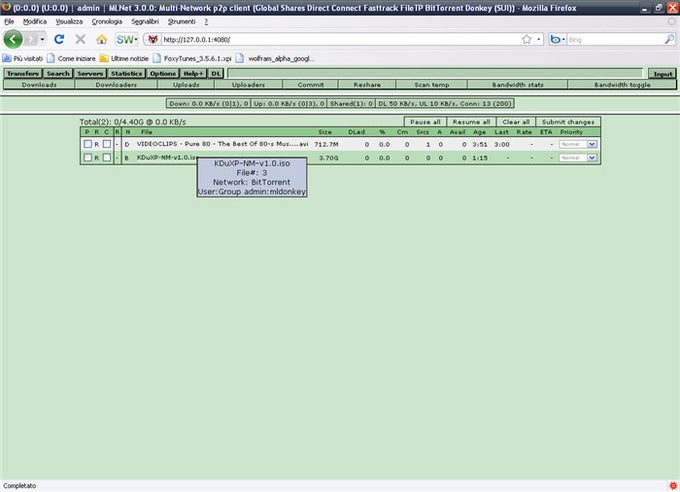 MLDonkey - Download