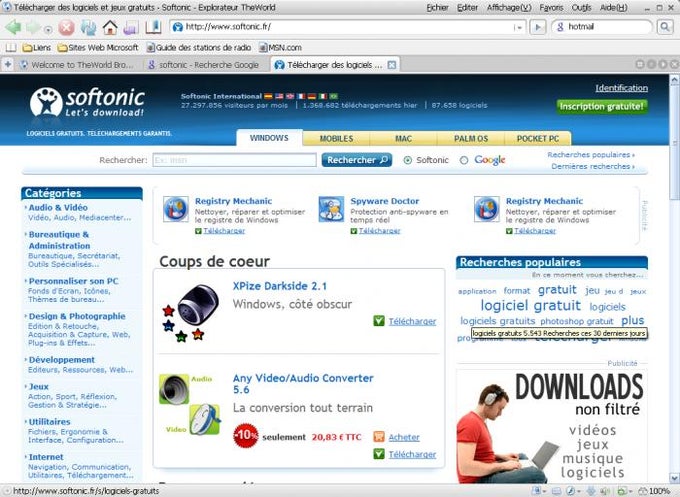 TheWorld Browser - Télécharger
