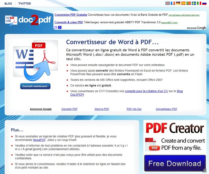 doc2pdf Online