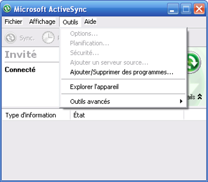 ActiveSync - Télécharger