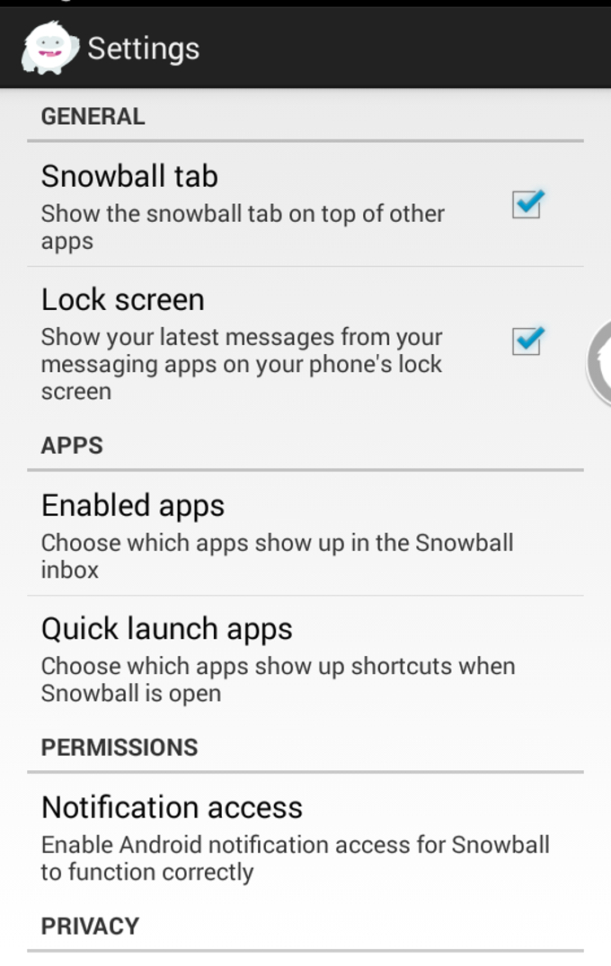 Snowball for Android - Download