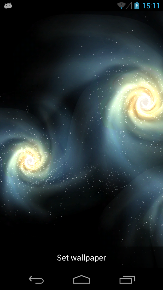 3D Galaxy Live Wallpaper for Android - Download