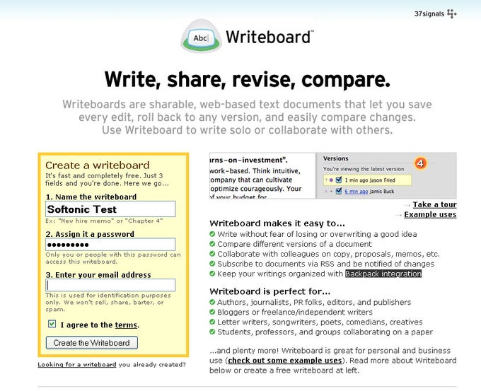 Writeboard Online