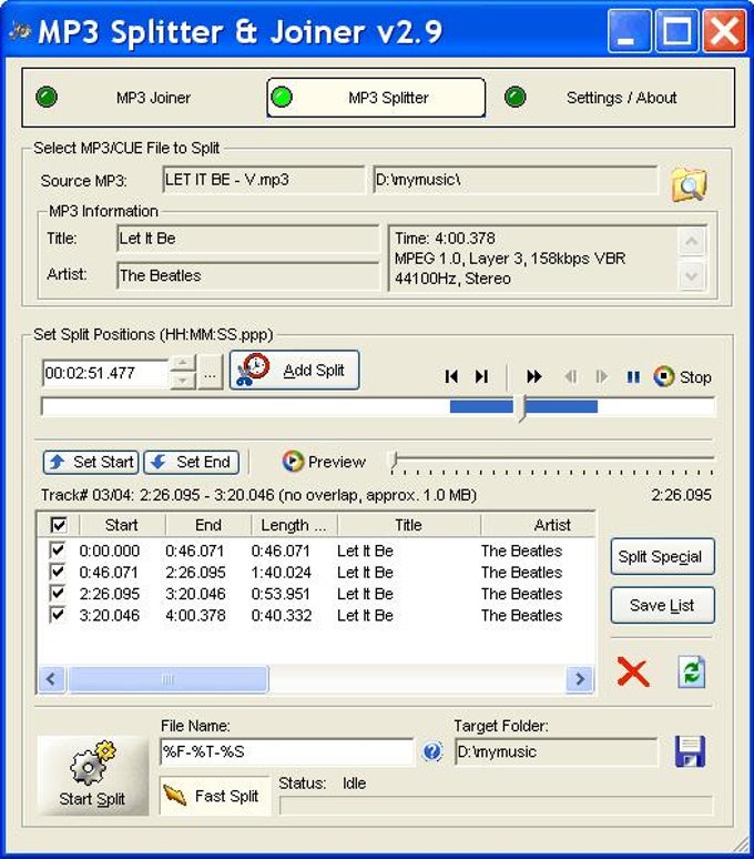 MP3 Splitter & Joiner - Descargar