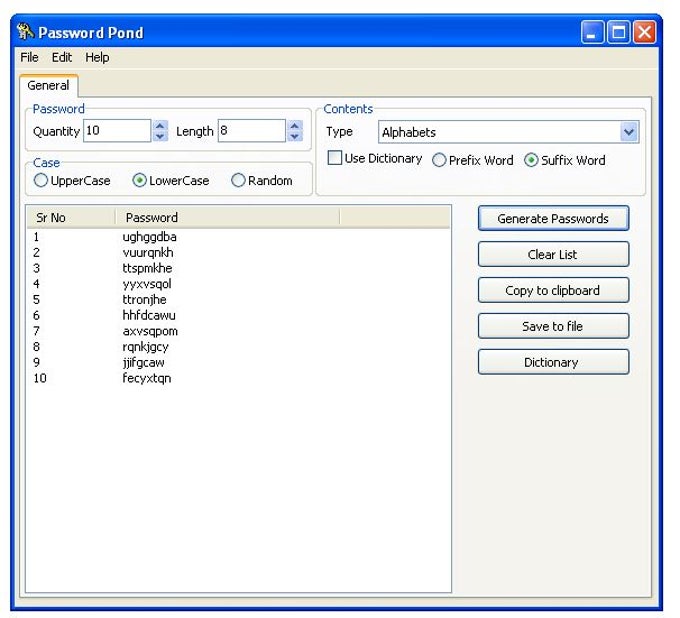 Password Pond - Download