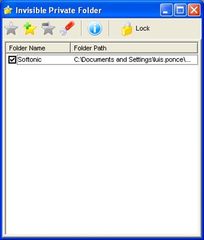Invisible Private Folder - Descargar