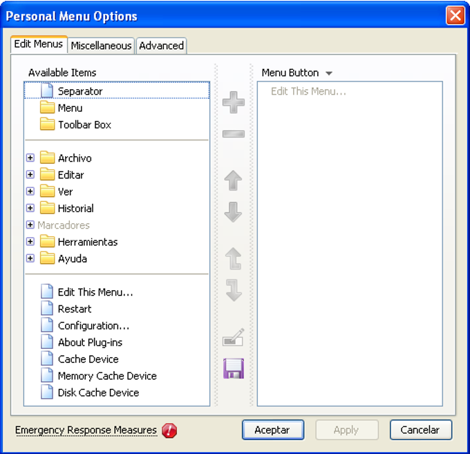 Personal Menu - Descargar
