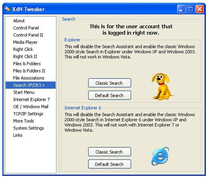 XdN Tweaker! - Télécharger
