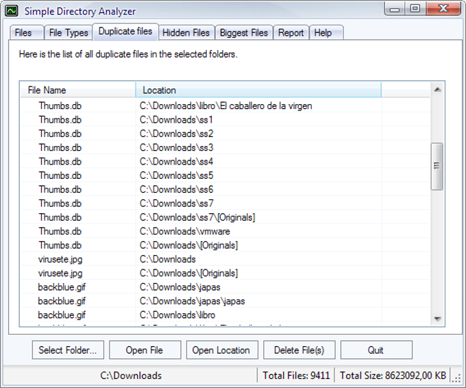 Simple Directory Analyzer - Descargar