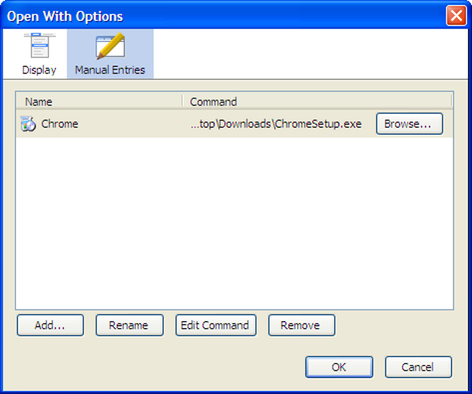 Open With - Download
