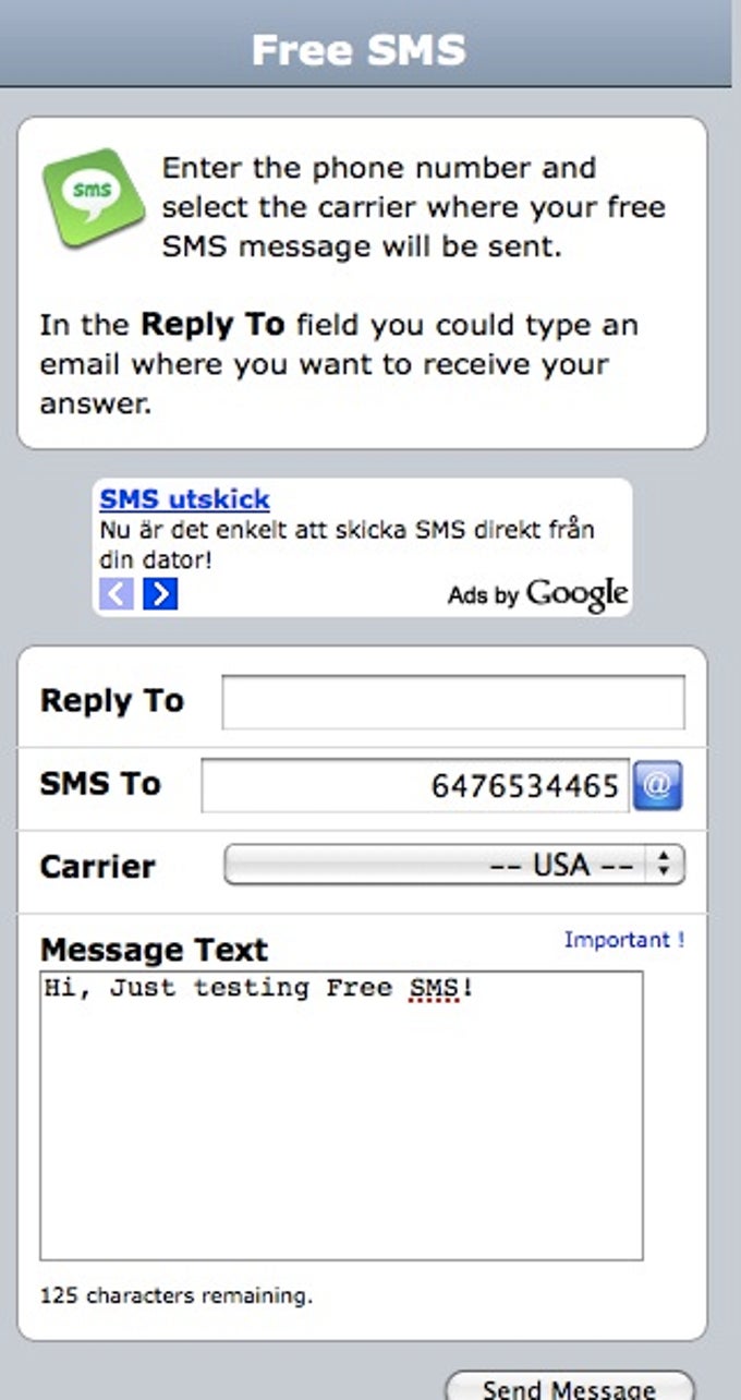 Free SMS Online