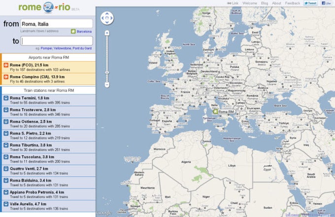 rome2rio Online